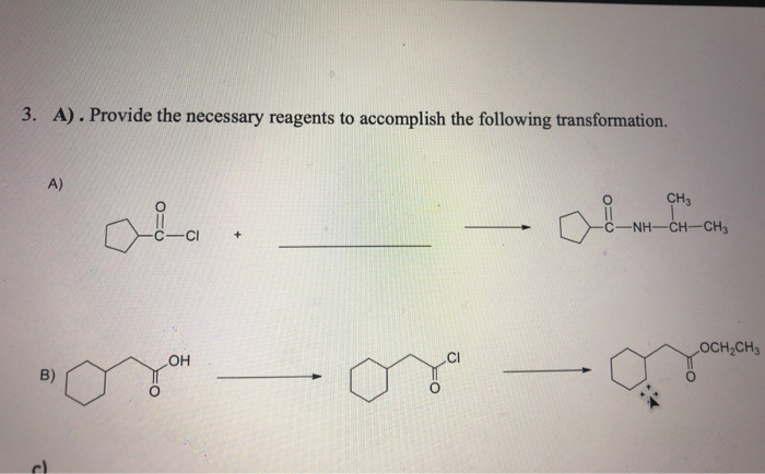 Solved B) Predict the intermediate products and the final | Chegg.com