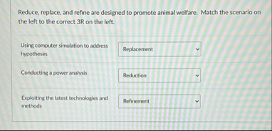 Solved Reduce, replace, and refine are designed to promote | Chegg.com