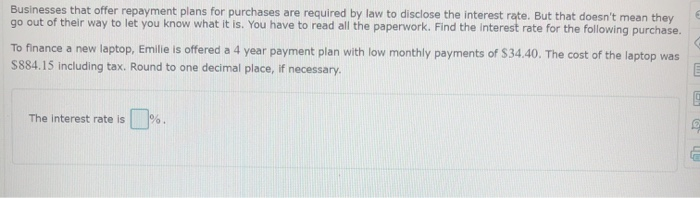 Solved Businesses that offer repayment plans for purchases | Chegg.com