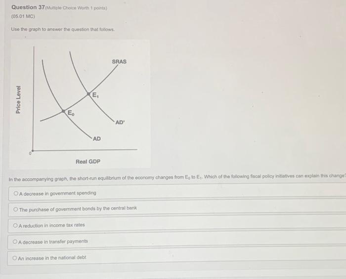 Solved Question 47 (Multiple Choice Worth 1 points) (03.02 | Chegg.com