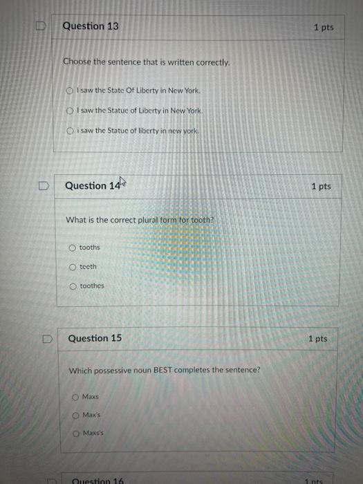 Solved Choose the corrections that make this sentence | Chegg.com