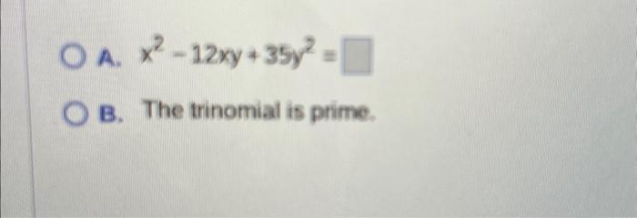 Solved Factor the trinomial. Check the factorization usi | Chegg.com