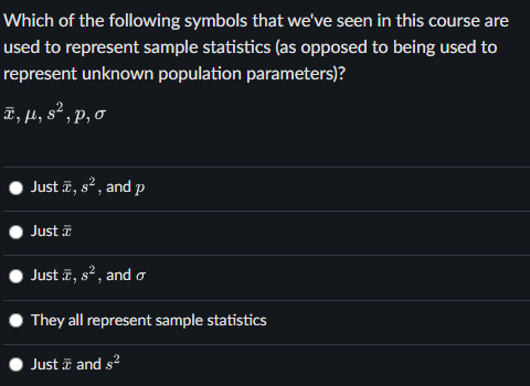 Solved Which of the following symbols that we've seen in | Chegg.com