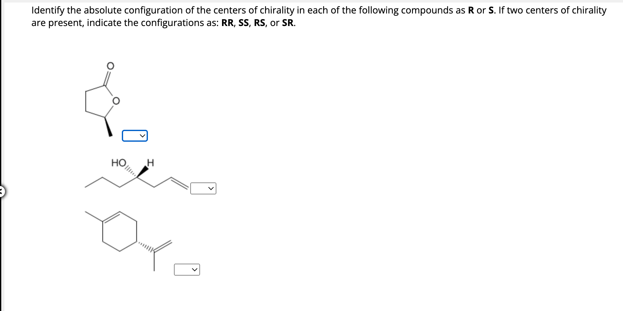Solved Identify the absolute configuration of the centers of | Chegg.com