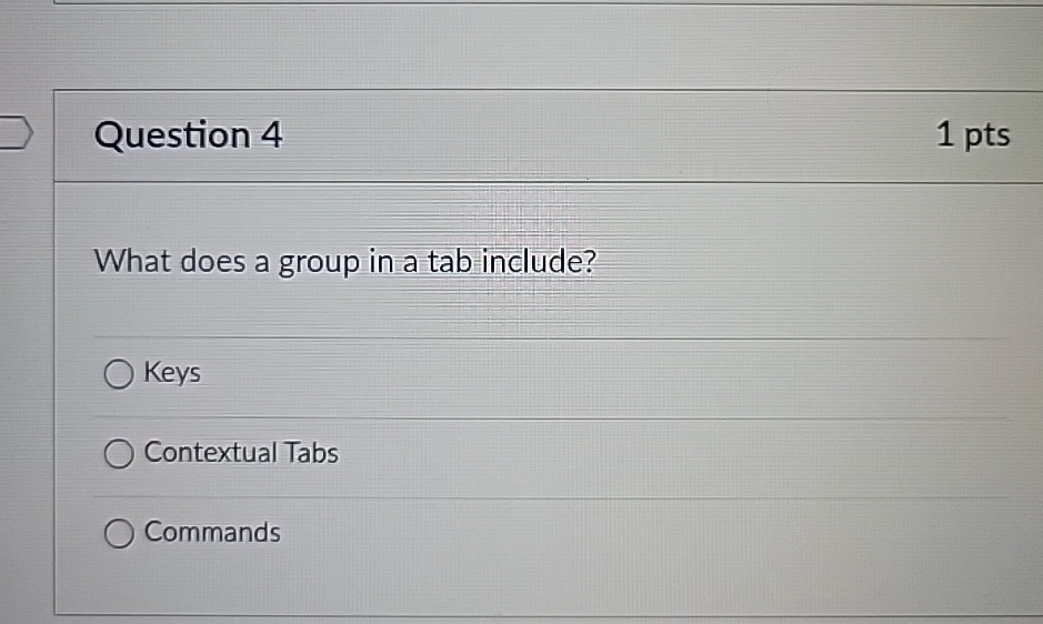 Solved Question 41 ﻿ptsWhat does a group in a tab | Chegg.com