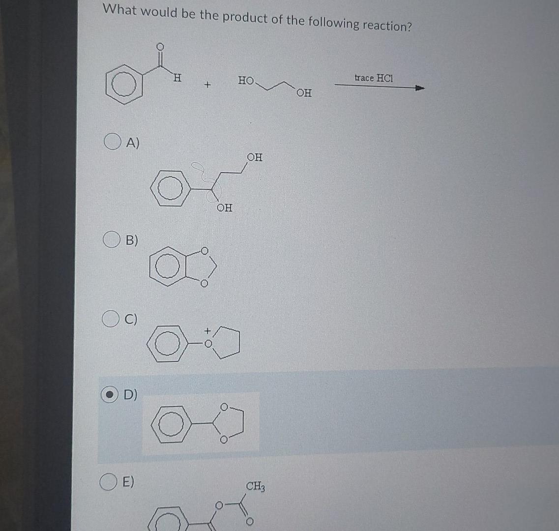 Solved Which of the following m/z values is that for the | Chegg.com