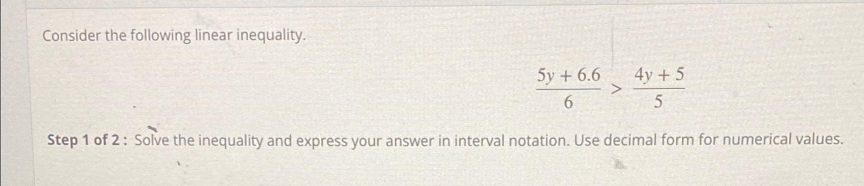 Solved Consider the following linear | Chegg.com