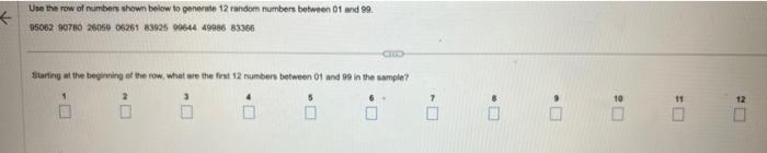 Solved Use the row of numben shown belires in pererain 12 | Chegg.com
