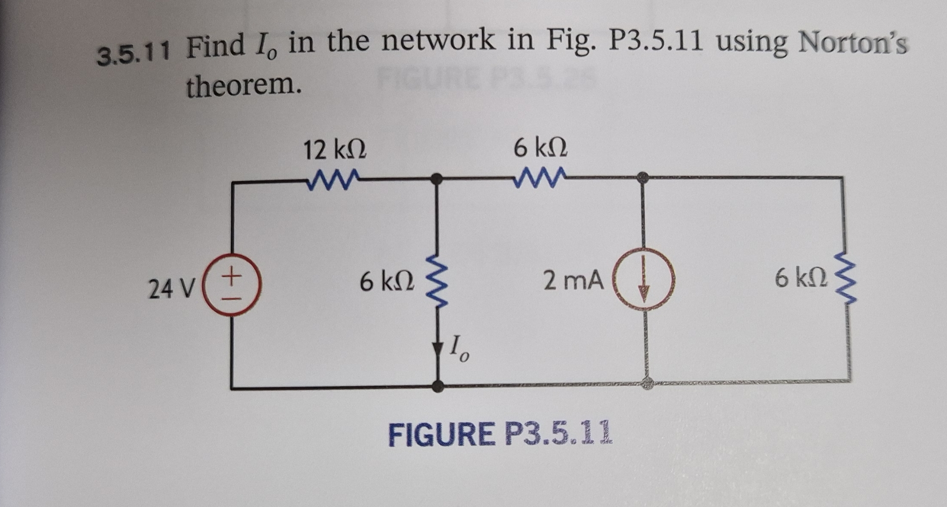 Solved 3.5.11 ﻿Find Io ﻿in the network in Fig. P3.5.11 | Chegg.com