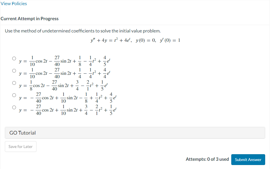 Solved Current Attempt in ProgressUse the method of | Chegg.com