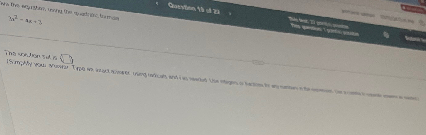 Solved Ive the equation using the quadratic | Chegg.com