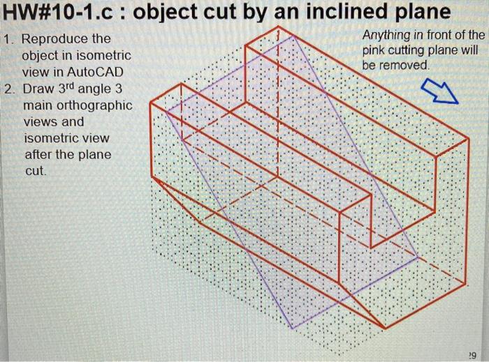 HW\#10-1.b: object cut bv an înclinad nlana 1. | Chegg.com