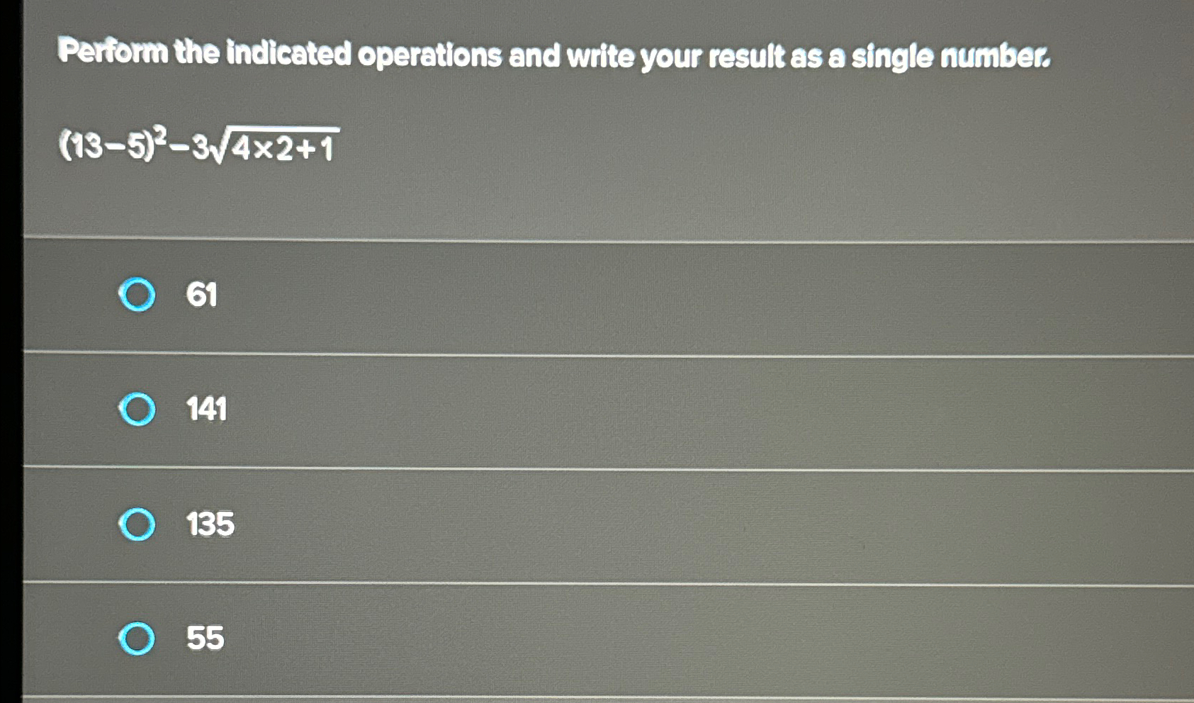 Solved Perform the indlicated operations and write your | Chegg.com