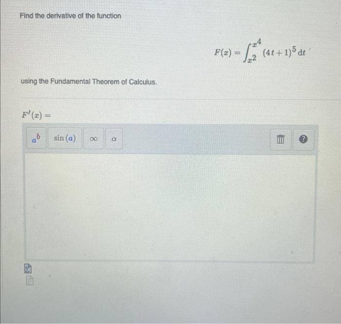 Solved Find the derivative of the function | Chegg.com