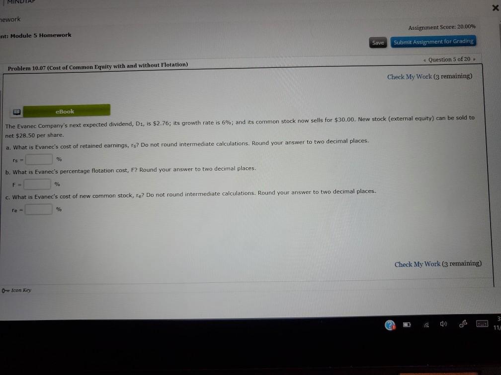 Solved MINDE mework Assignment Score: 20.00% Ent: Module 5 | Chegg.com