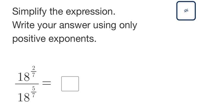 Solved Simplify the expression. Write your answer using only | Chegg.com