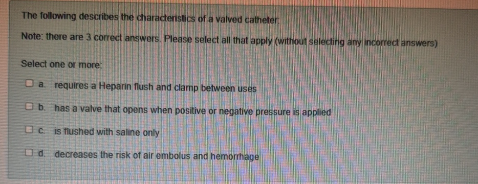 Solved The following describes the characteristics of a | Chegg.com