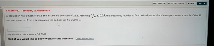 Solved FULL SCREEN PRINTER VERSION BACK NEXT Chapter 07, | Chegg.com