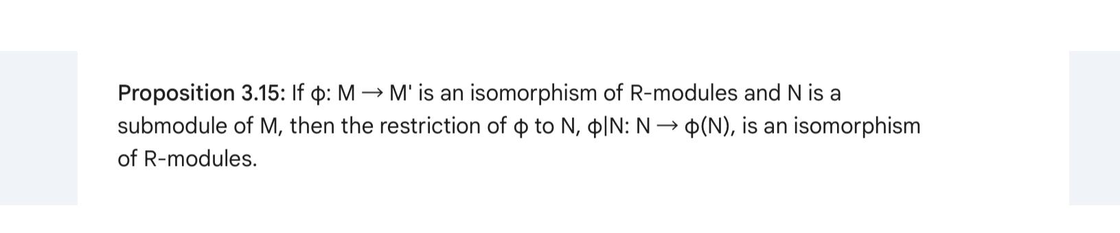 Solved I want reference book in algebra for Proposition | Chegg.com