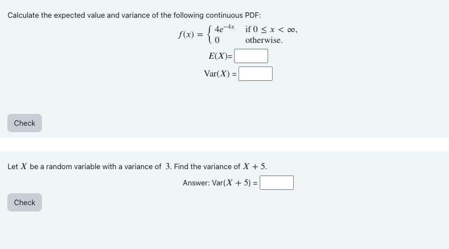 Solved Let x ﻿be a random variable with a variance of 3 . | Chegg.com