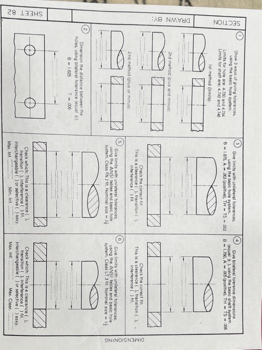 Solved Show 3 wivs at aining taierances. asing the basc hale | Chegg.com