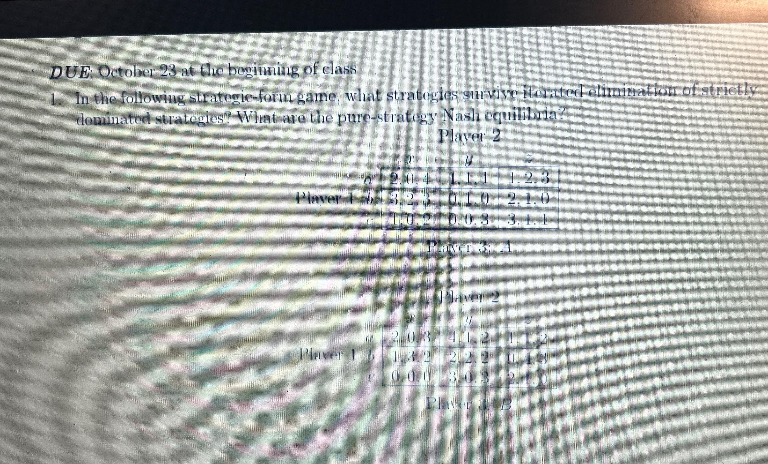 Solved In the following strategic-form game, what strategies | Chegg.com