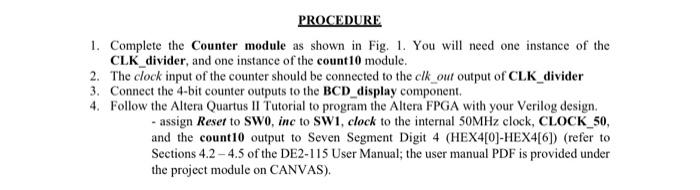 in verilog. i have all the seperate modules | Chegg.com