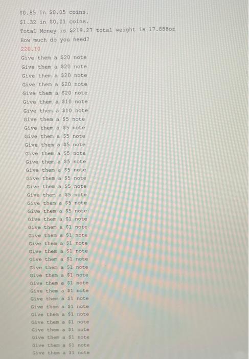 Solved CSE1322L Assignment 1 Introduction: US currency is | Chegg.com