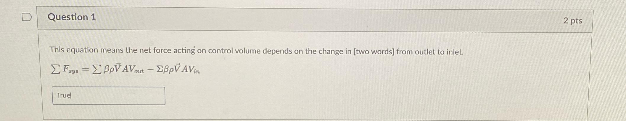 Solved Question 12 ﻿ptsThis equation means the net force | Chegg.com