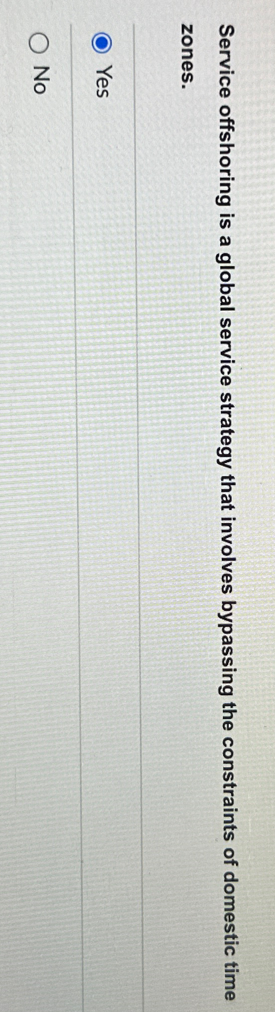 Solved Service offshoring is a global service strategy that | Chegg.com