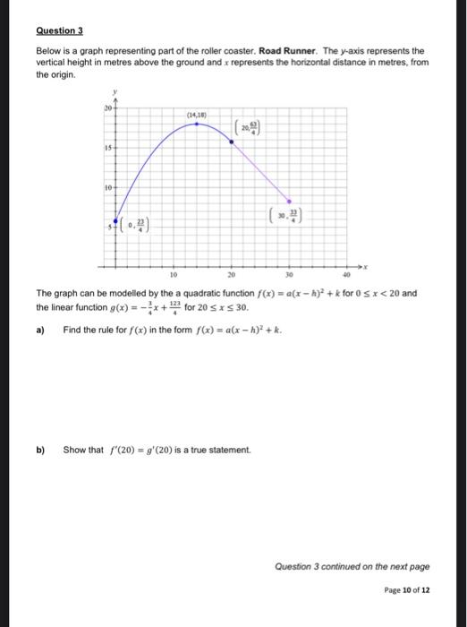 Solved Question 3 Below is a graph representing part of the | Chegg.com