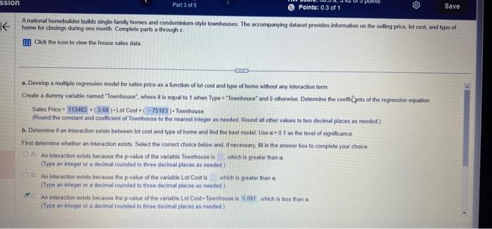 Solved 5) Please help me complete the missing parts. ( part | Chegg.com