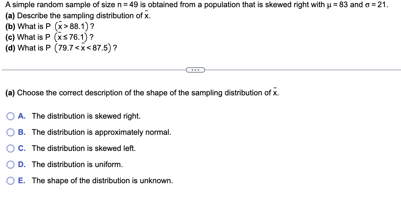 Solved (a) ﻿Choose the correct description of ﻿the shape of | Chegg.com