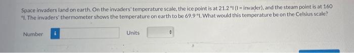 Solved Space invaders land on earth. On the invaders' | Chegg.com