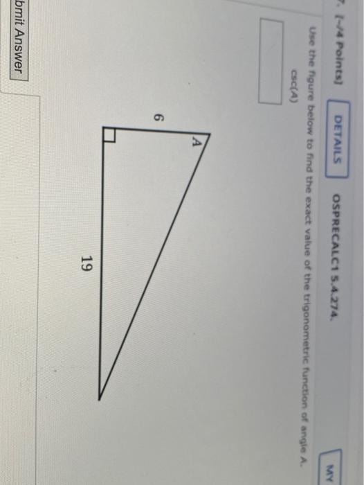 Solved 7-14 Points) DETAILS OSPRECALC1 5.4.274. MY Use the | Chegg.com Solved 7-14 Points) DETAILS OSPRECALC1 5.4.274. MY Use the | Chegg.com