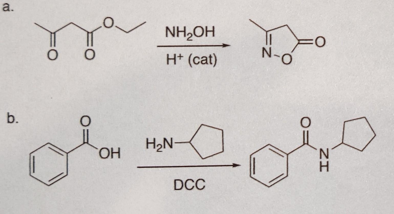 H+(cat) NH2OH b. | Chegg.com