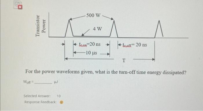 Solved For the power waveforms given in problem 4, the | Chegg.com