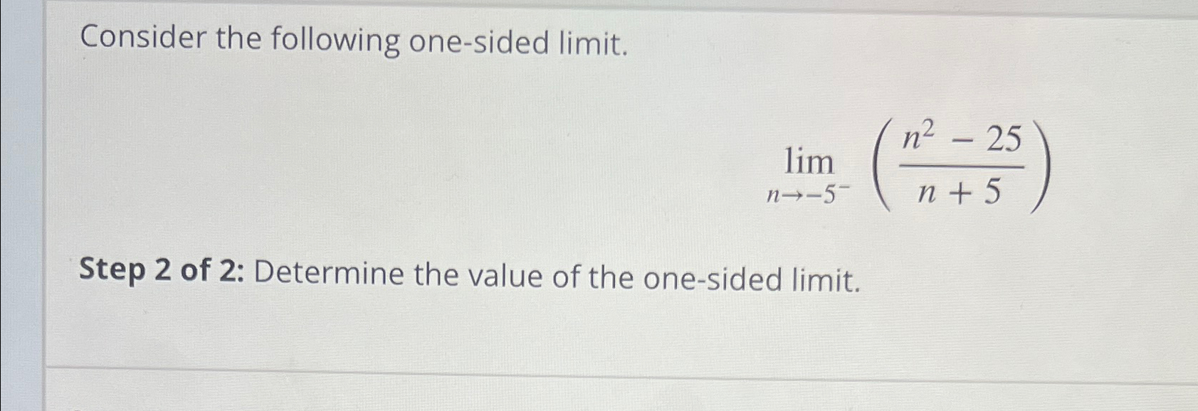 Solved Consider the following one-sided | Chegg.com
