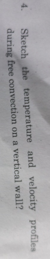 Solved Sketch the temperature and velocity profiles during | Chegg.com