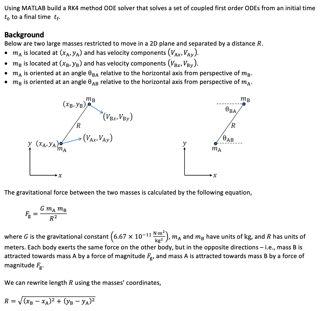 Using MATLAB create an M-file named myrk4.m ﻿that | Chegg.com