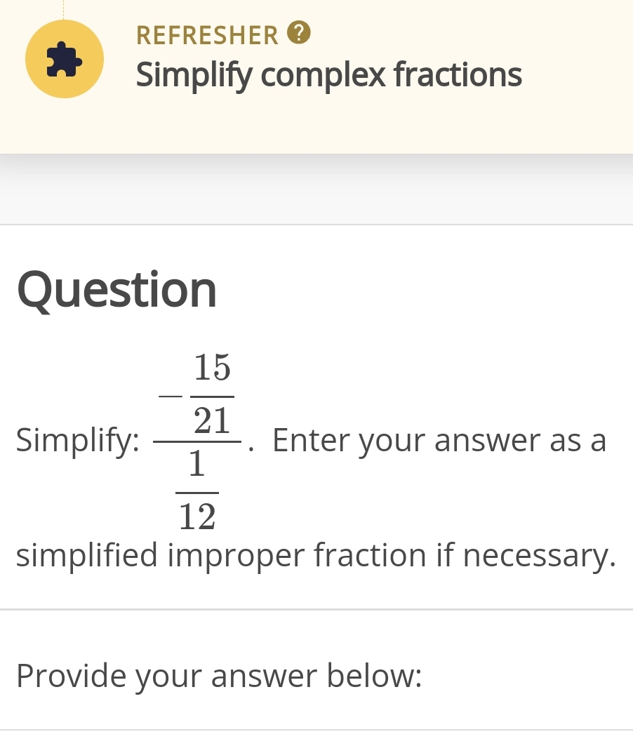 Solved REFRESHER (2)Simplify complex | Chegg.com