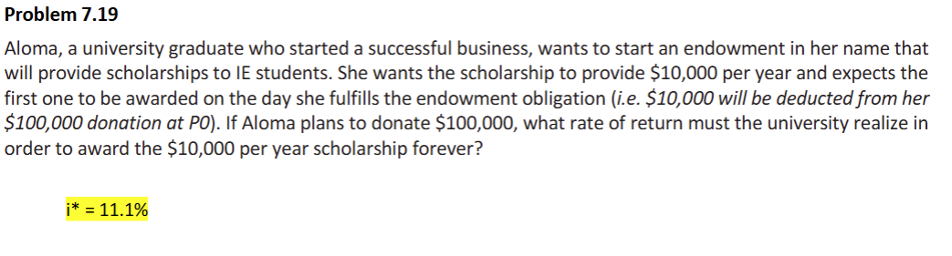 Solved Problem 7.19Aloma, a university graduate who started | Chegg.com