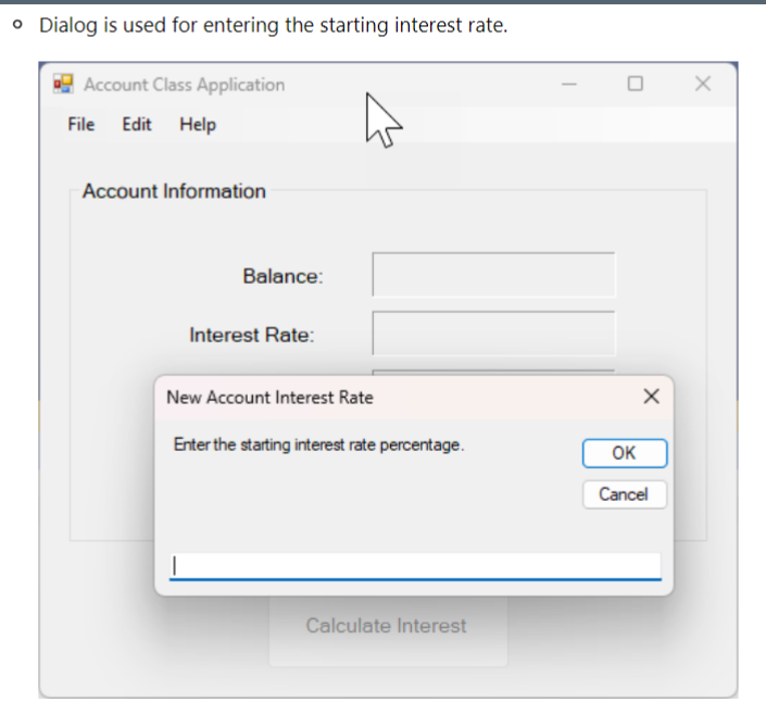 Solved Account Class You are a programmer for the Home | Chegg.com