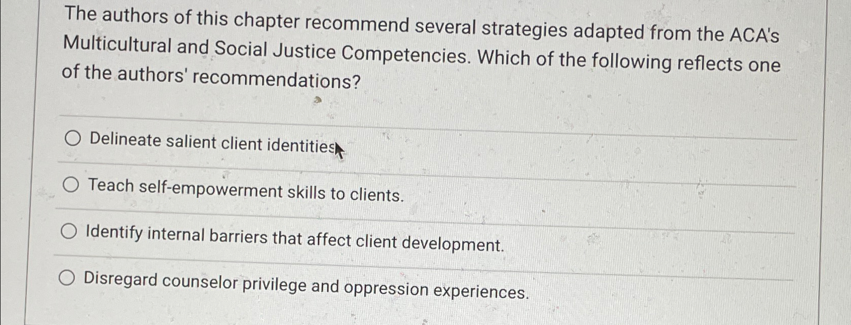 Solved The authors of this chapter recommend several | Chegg.com