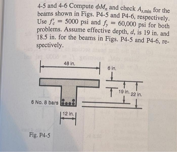 Solved Problems 157 Fig. P4-64-5 and 4-6 Compute ϕMn and | Chegg.com