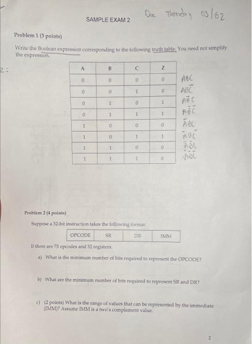 Solved Write the Boolean exprcssion corresponding to the | Chegg.com