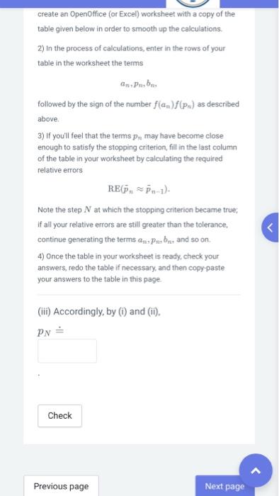 Solved (Bisection Method). All numerical answers should be | Chegg.com