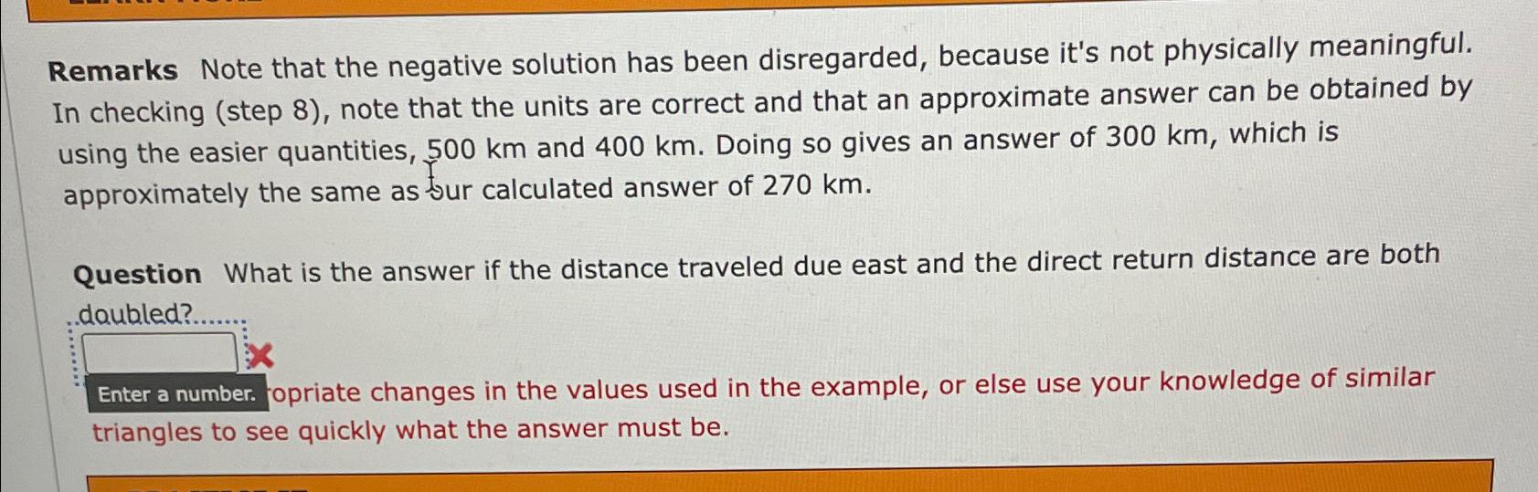 Solved Remarks Note that the negative solution has been | Chegg.com