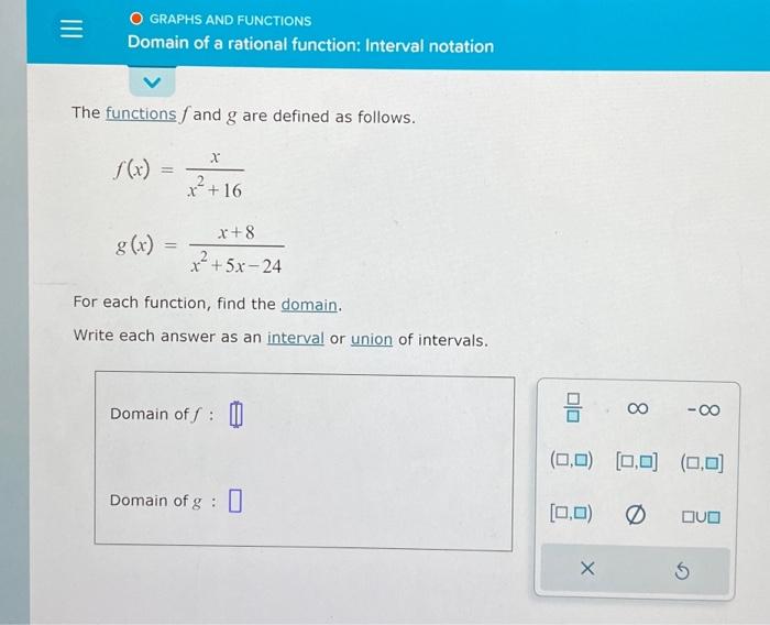 Solved The functions f and g are defined as follows. | Chegg.com