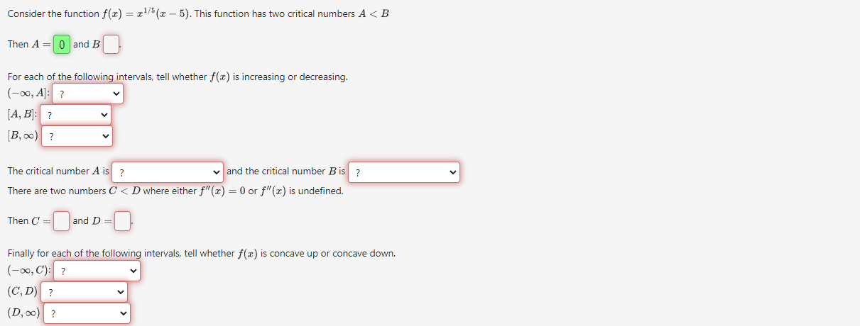 Solved Consider the function f(x)=x15(x-5). ﻿This function | Chegg.com